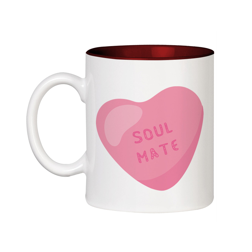 Ceramic Coffee Mug 11 Ounces Soul Mate Heart Valentines Day Tea Cup | eBay